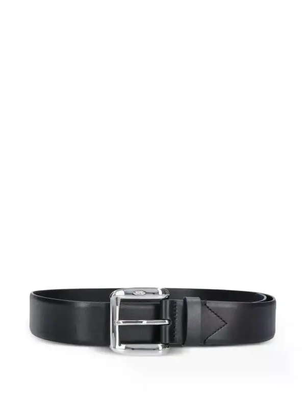 J & M DAVIDSON Bonny Smooth Leather Belt - Black