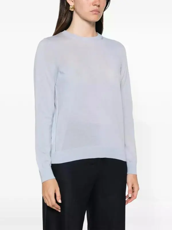 BOSS Fine-knit Wool Sweater - Blue