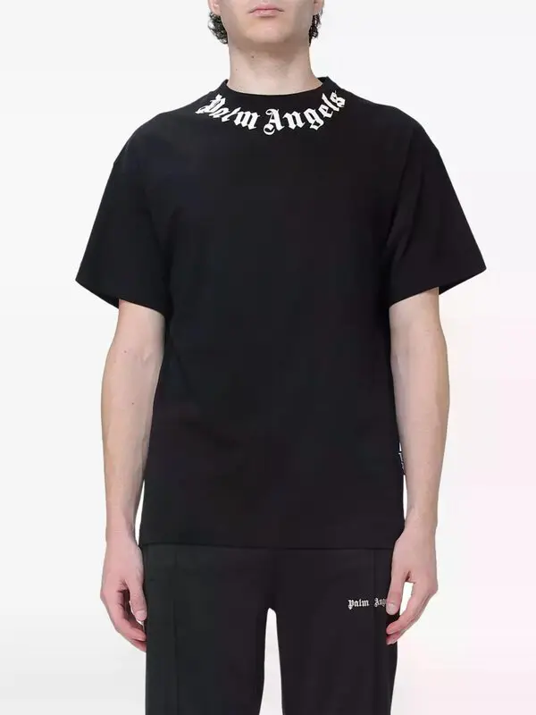 Palm Angels Logo-print T-shirt - Black