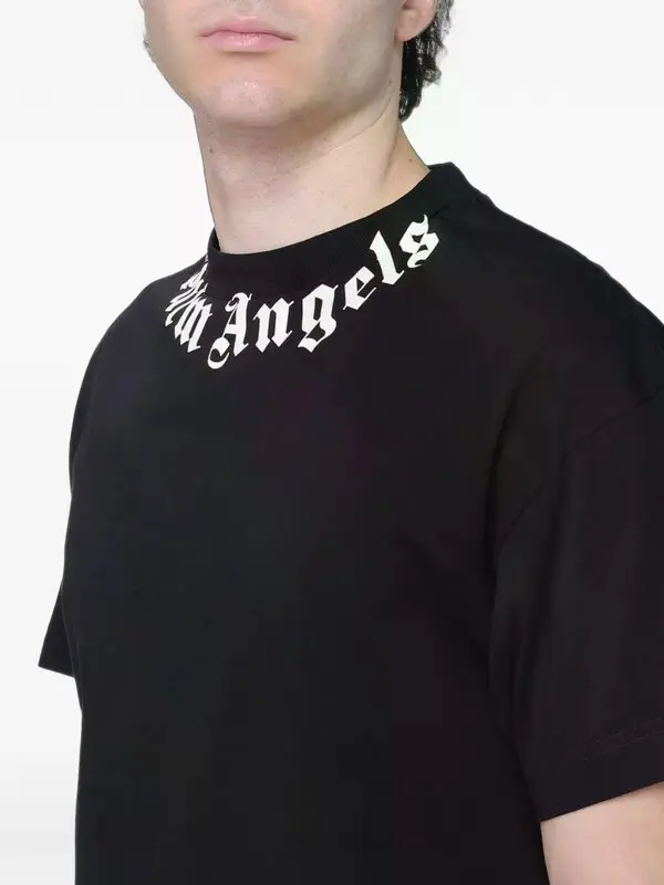 Palm Angels Logo-print T-shirt - Black