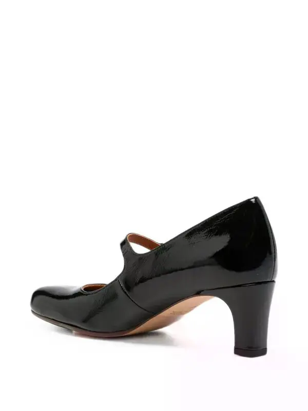 Chie Mihara Patent-leather Buckle-strap Pumps