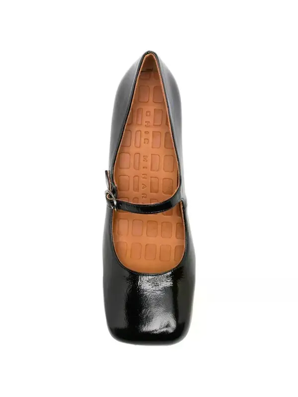 Chie Mihara Patent-leather Buckle-strap Pumps