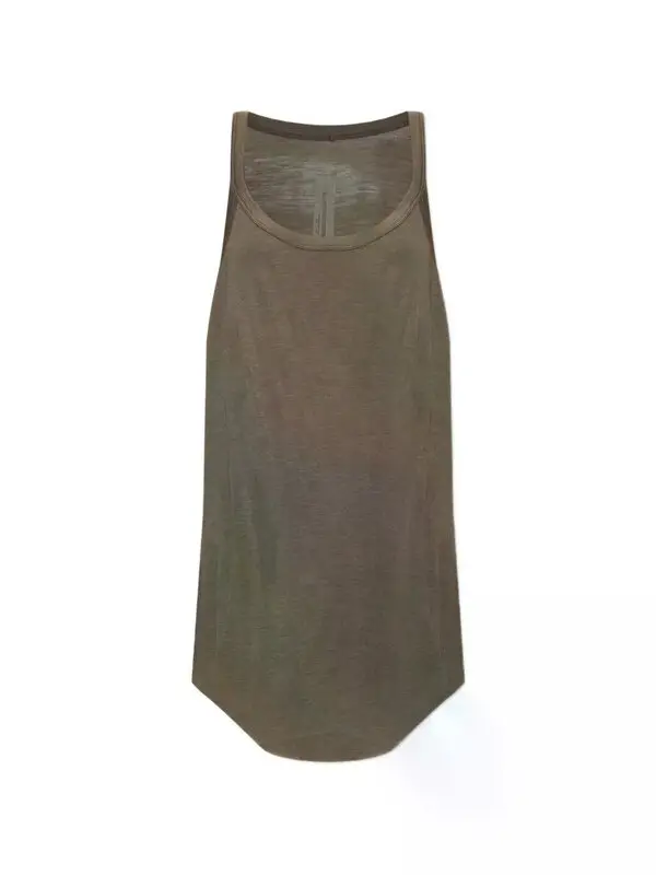 Rick Owens Gigi Ribbed-trim Tank Top - Grey