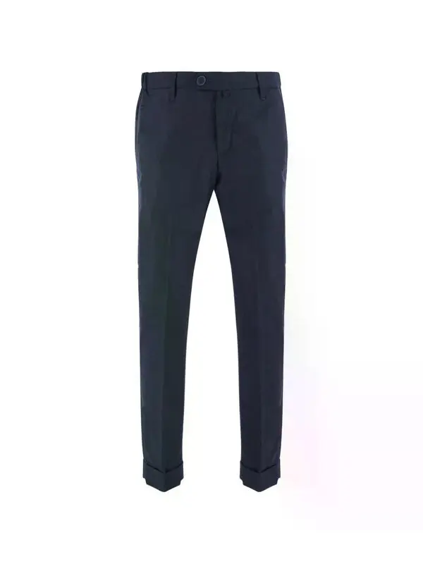 Jacob Cohen Pressed-crease Turn-up Trousers