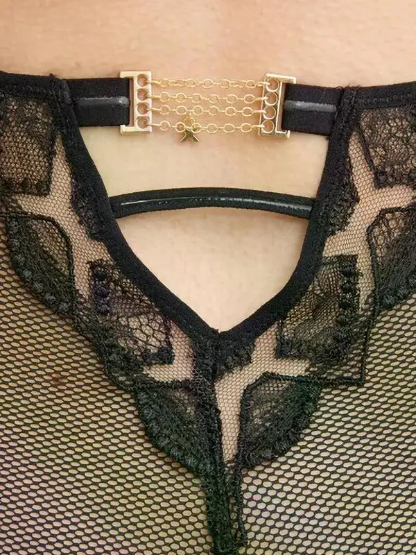 Chantelle Lace-panelled Mesh Briefs