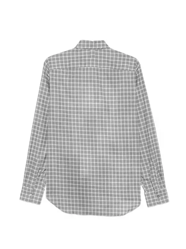 Canali Check-pattern Button-down Shirt