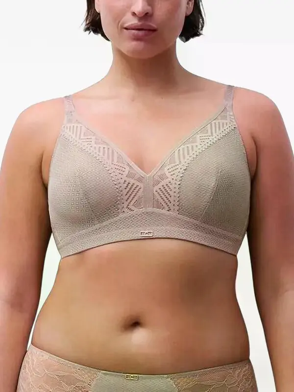 Chantelle Origins Geometric Lace-panelled Bra