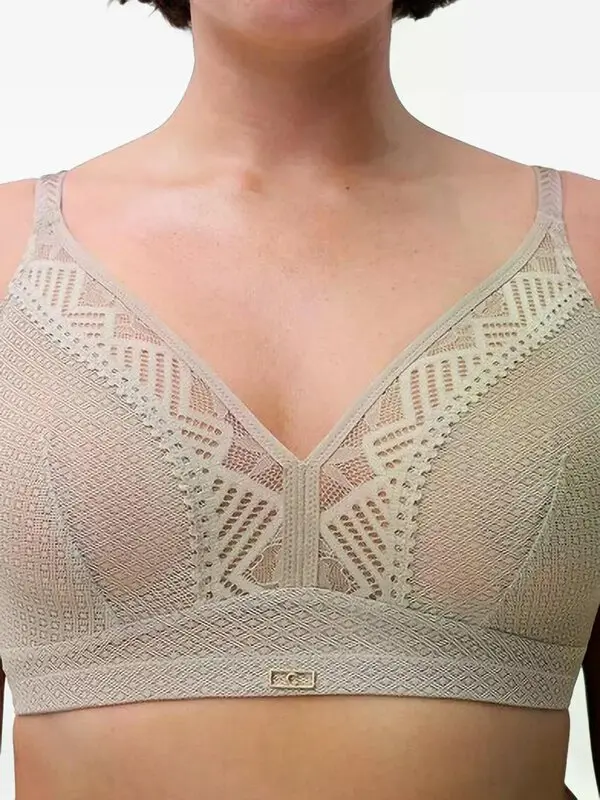 Chantelle Origins Geometric Lace-panelled Bra