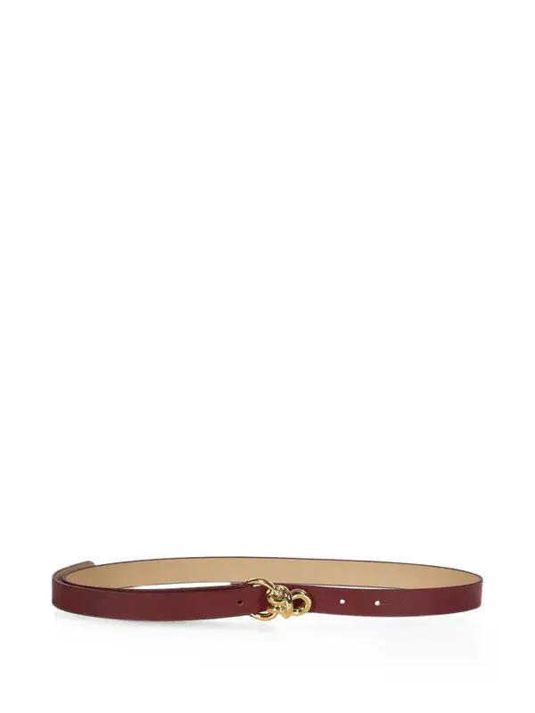 Tagliatore Knot-detail Leather Belt - Red