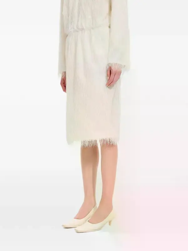 JNBY Fringe-jacquard Midi Skirt
