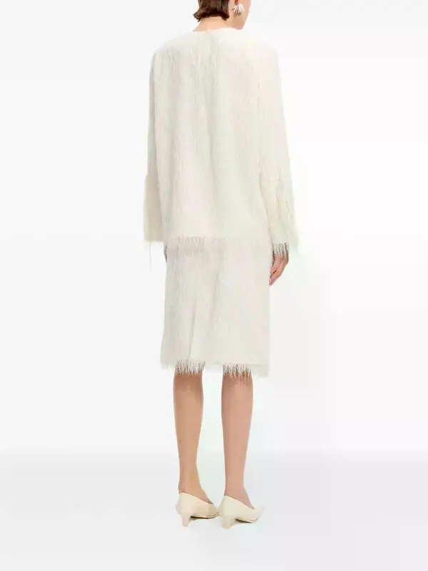 JNBY Fringe-jacquard Midi Skirt