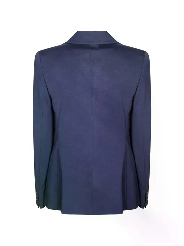 Max Mara Double-breasted Jersey Blazer - Blue