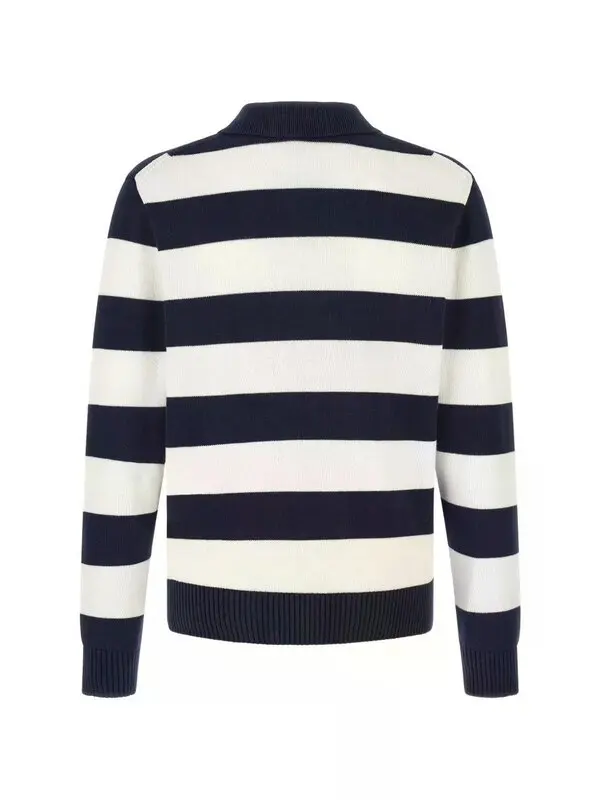 Lacoste Striped Polo-collar Long-sleeves Polo Shirt