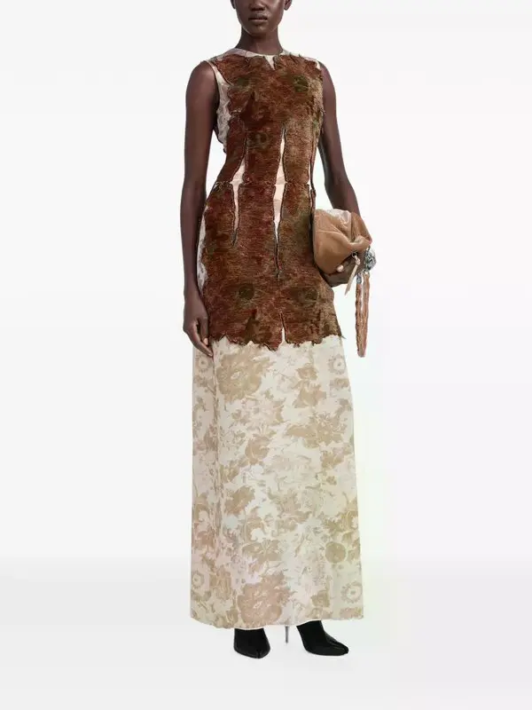 MAISON MARGIELA Tapestry Patch Jersey Maxi Dress