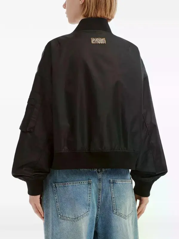 FINGERCROXX Logo-patch Zip-up Bomber Jacket