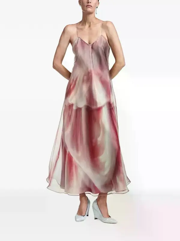 MAISON MARGIELA Porcelain Print Midi Dress - Pink