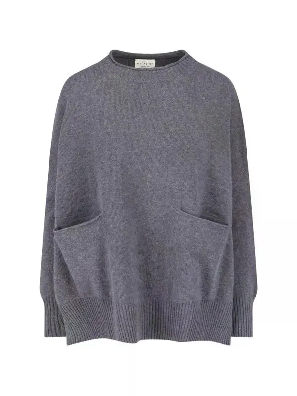 MA'RY'YA Side-slit Pocket-detail Sweater