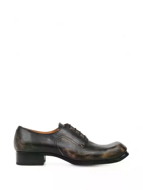 MAISON MARGIELA Distressed-finish Leather Derby Shoes