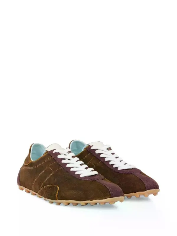 MAISON MARGIELA Sprinters Panelled Leather Sneakers - Brown
