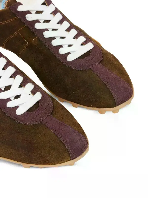 MAISON MARGIELA Sprinters Panelled Leather Sneakers - Brown