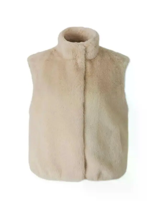 Herno Faux-fur Gilet - White