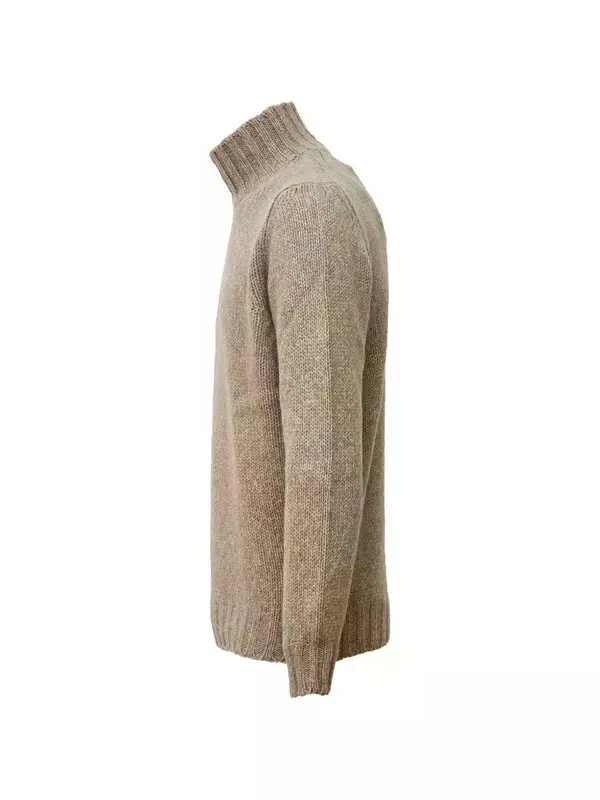 Fedeli Chunky-knit High-neck Sweater