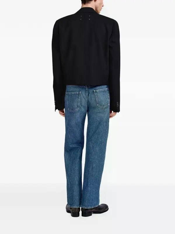 MAISON MARGIELA Cropped Double-breasted Tuxedo Jacket