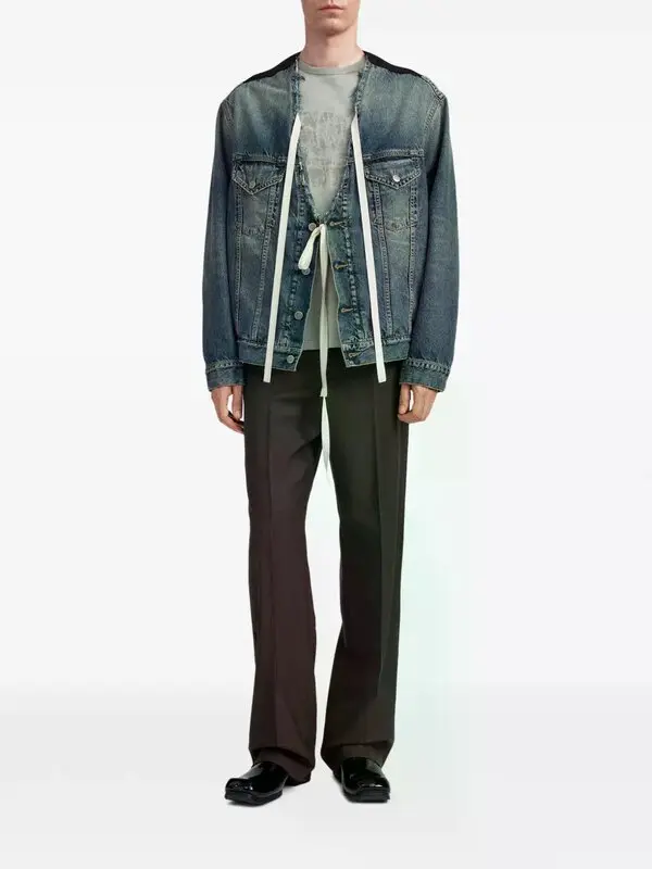 MAISON MARGIELA Bi-material Denim Jacket