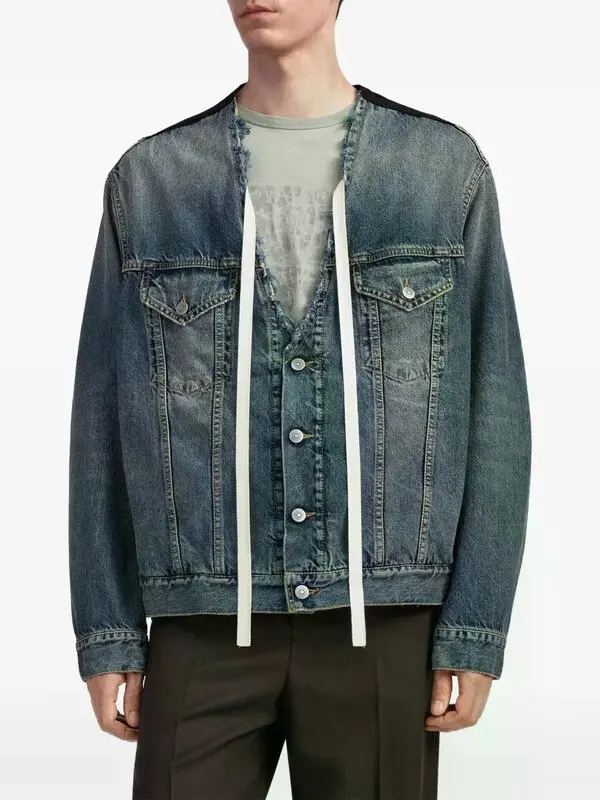 MAISON MARGIELA Bi-material Denim Jacket