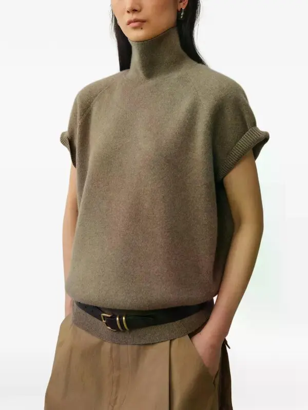 LESS Raglan-sleeve Short-sleeve Sweater