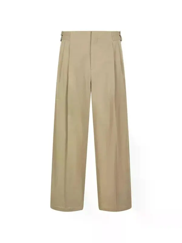 LESS Buckled-waist Pleated Trousers