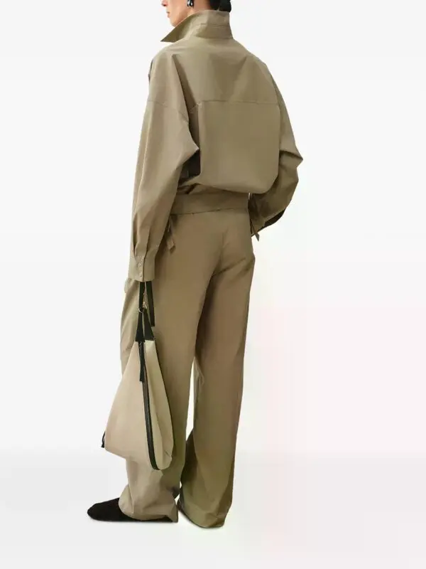 LESS Buckled-waist Pleated Trousers