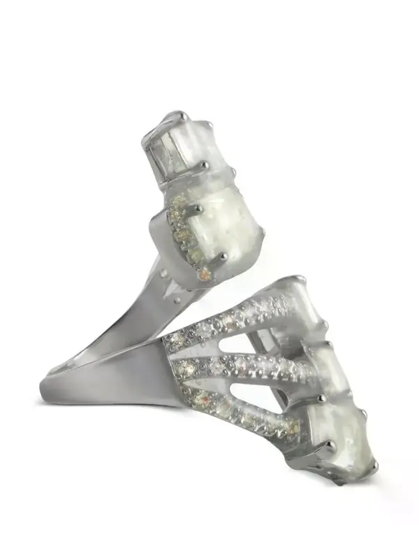 MAISON MARGIELA Glass-embellishment Ring