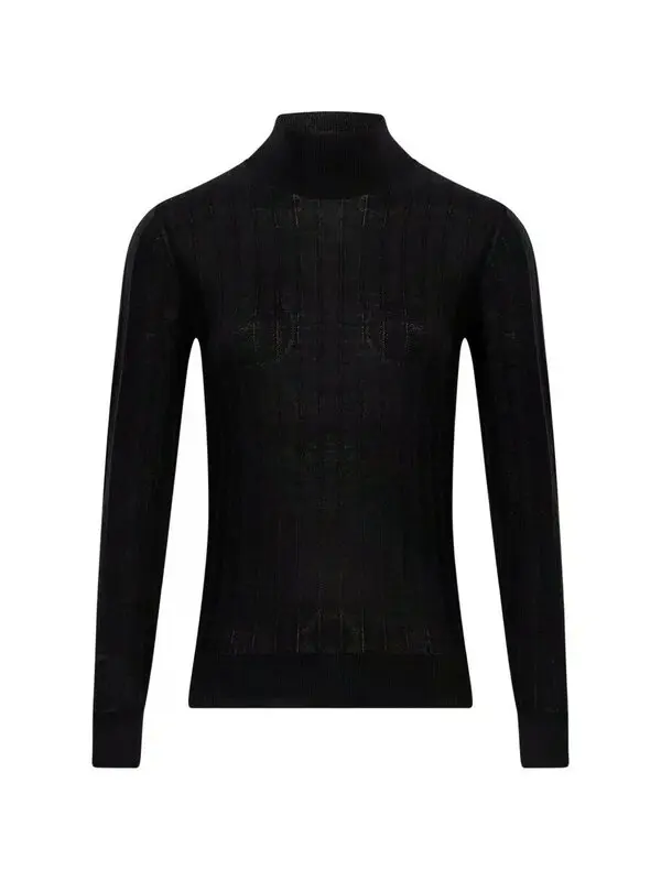 Tagliatore Ribbed-knit Roll-neck Sweater