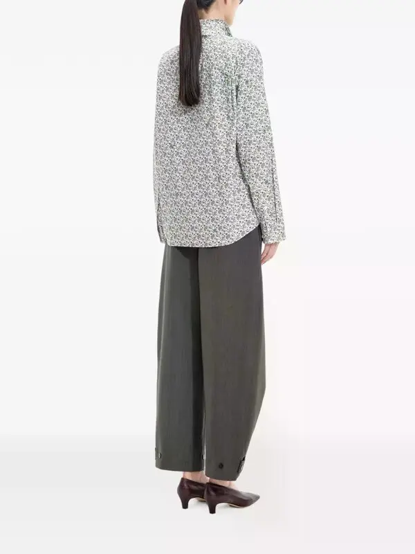 JNBY Floral-print Long-sleeve Shirt - White