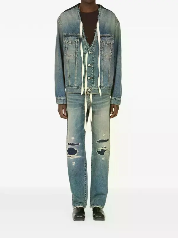 MAISON MARGIELA Distressed Patchwork Jeans