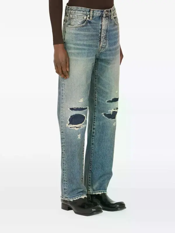 MAISON MARGIELA Distressed Patchwork Jeans
