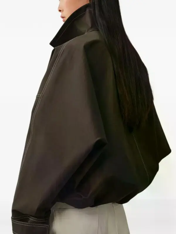 LESS T-silhouette Dolman-sleeve Jacket