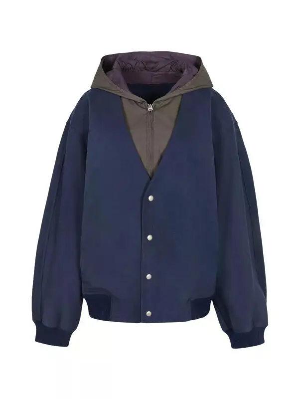 CROQUIS Mock-layer V-neck Jacket