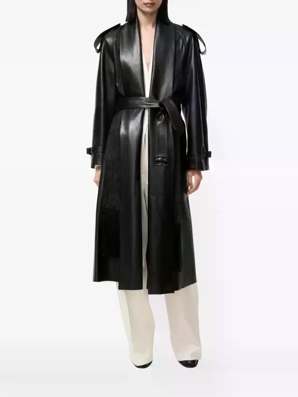 Burberry Leather Lemlair Coat