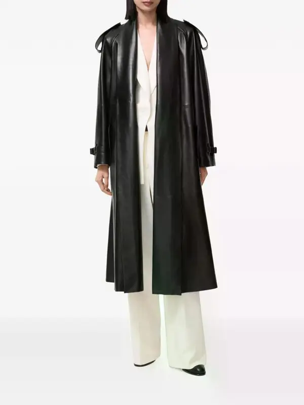 Burberry Leather Lemlair Coat
