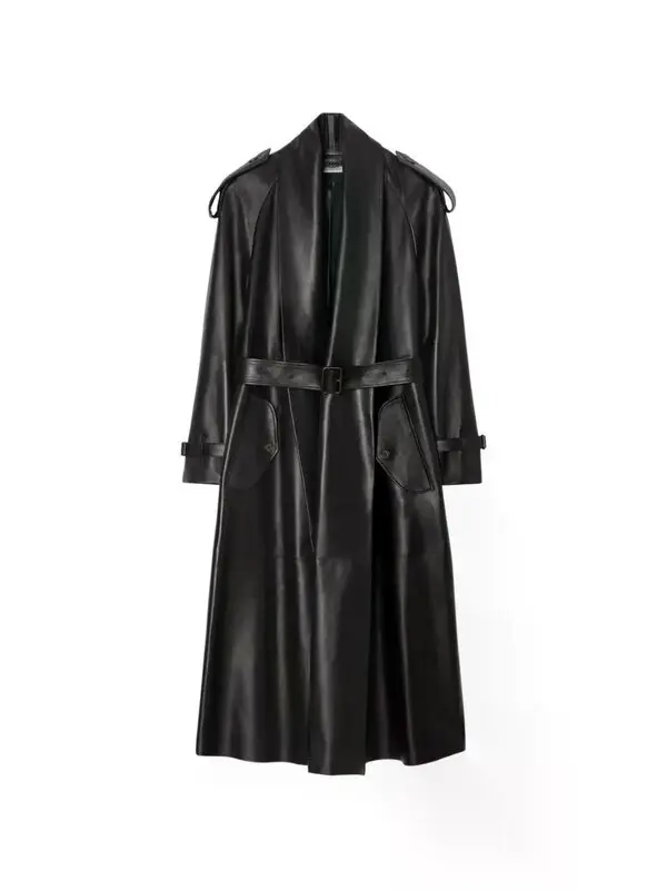 Burberry Leather Lemlair Coat