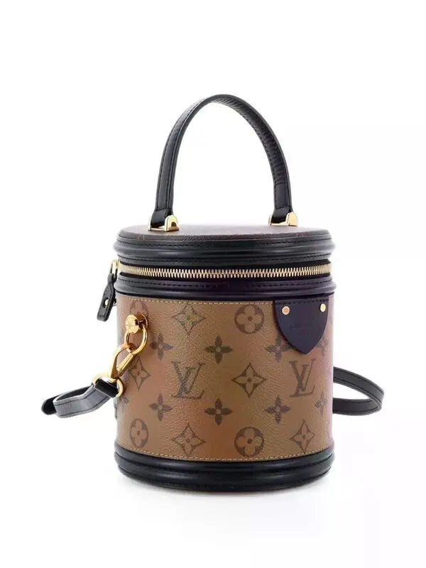 LOUIS VUITTON Cannes Handbag Reverse Monogram Canvas Satchel