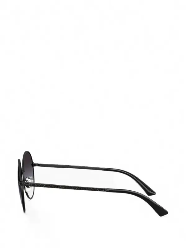 JIMMY CHOO Glitter-detail Round-frame Sunglasses