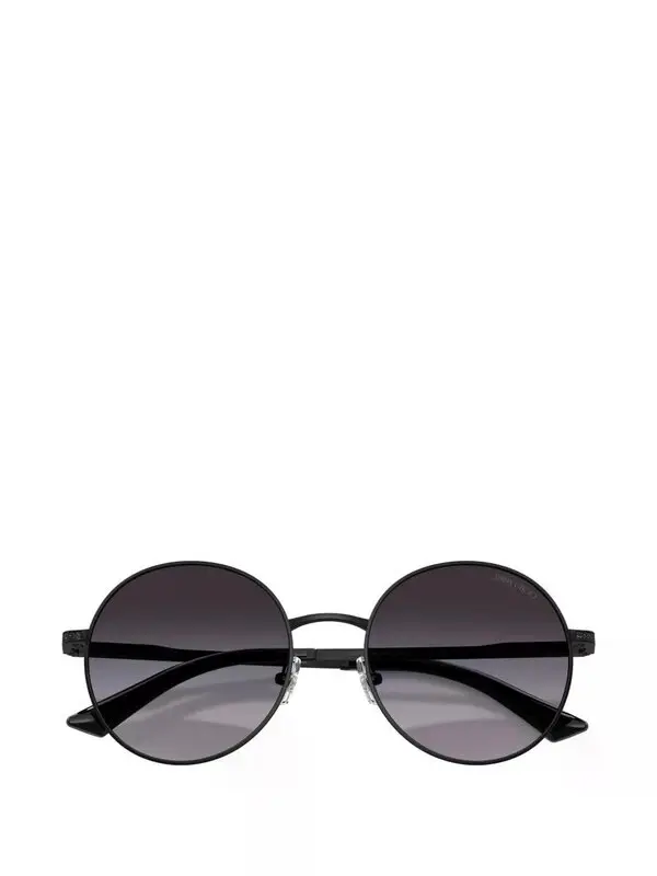 JIMMY CHOO Glitter-detail Round-frame Sunglasses