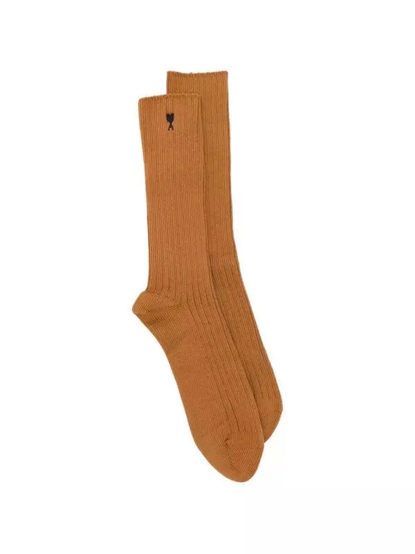 AMI Paris De Coeur Ribbed Socks