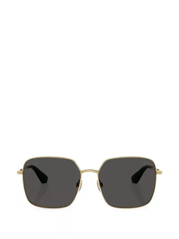 Burberry Check-engraved Square-frame Sunglasses