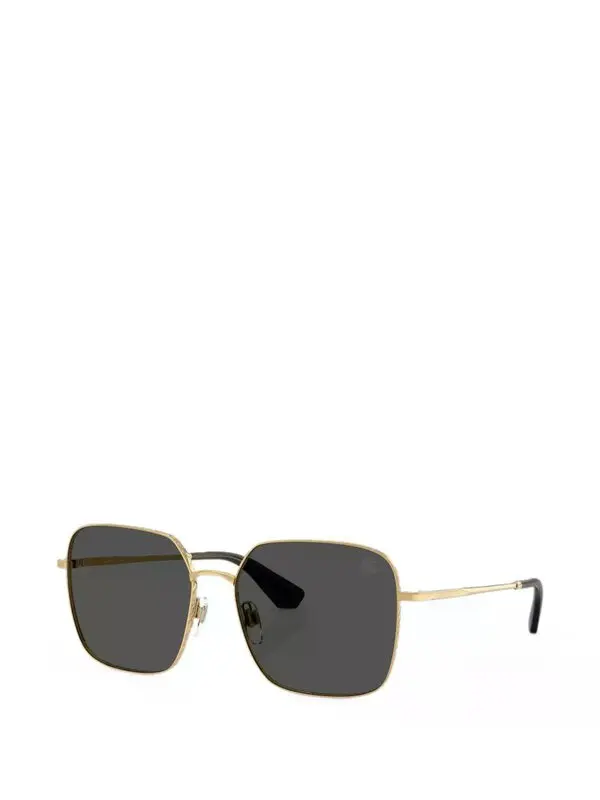 Burberry Check-engraved Square-frame Sunglasses