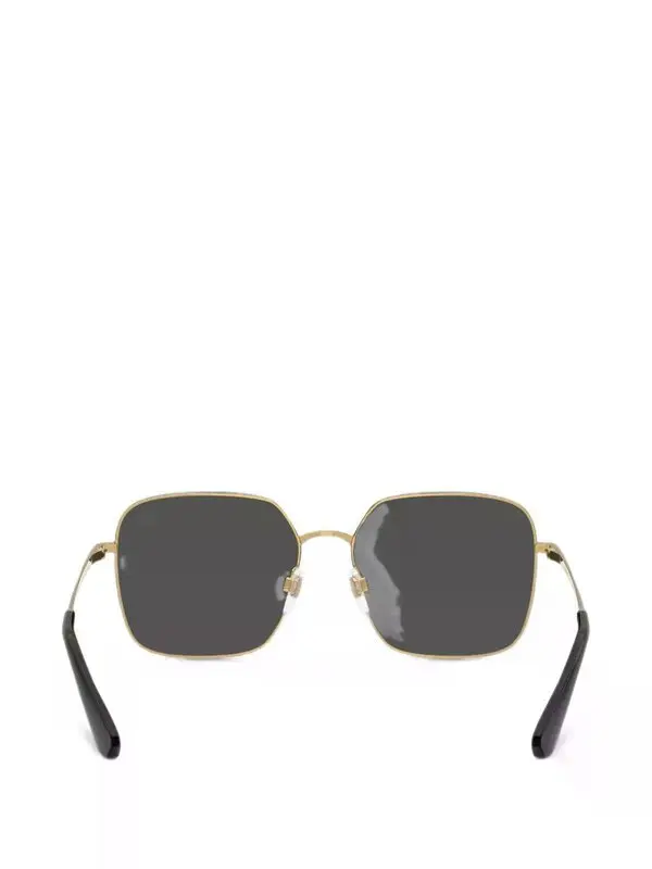 Burberry Check-engraved Square-frame Sunglasses