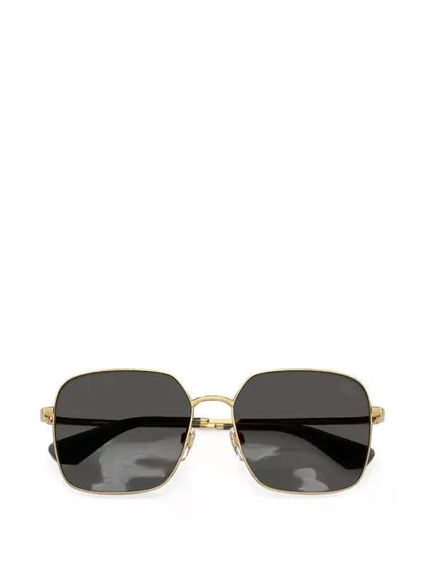 Burberry Check-engraved Square-frame Sunglasses
